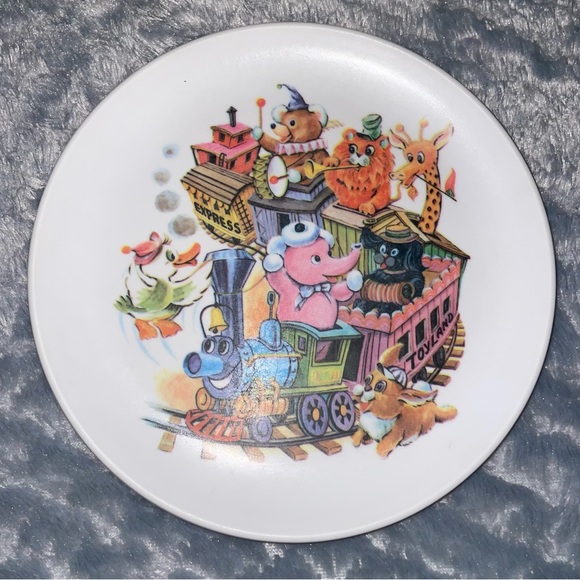 Dining | Vintage Toyland Express Boontonware Melmac Plate Retro Boonton ...